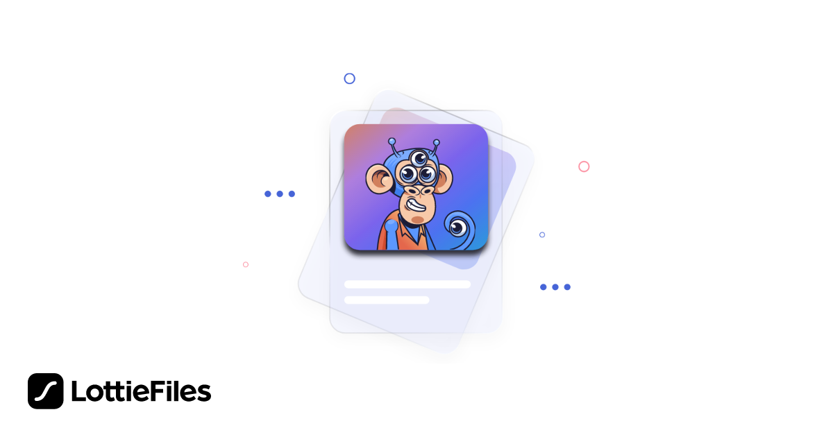Free NFT monkey Animation by Jaideep | LottieFiles