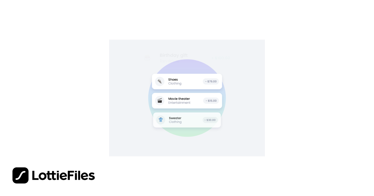 Free monthly expenses Animation by Teodor Bogdanov | LottieFiles