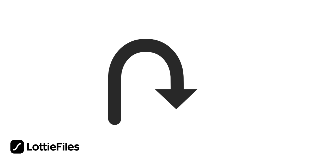 Free U turn arrow Animation by Muhammad | LottieFiles