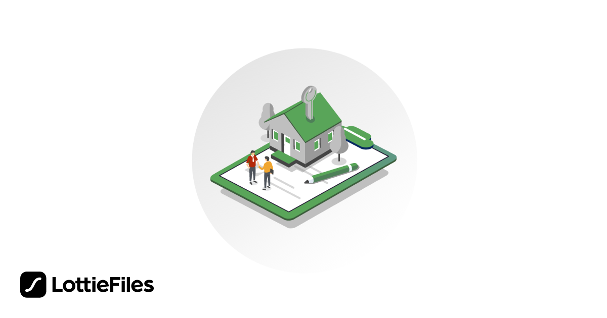 Free Green Real Estate Contract Animation by Dennis | LottieFiles