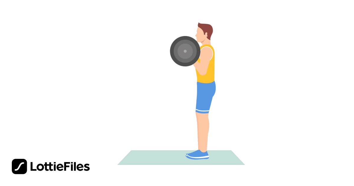 Free Barbell curl Animation by Blinix | LottieFiles