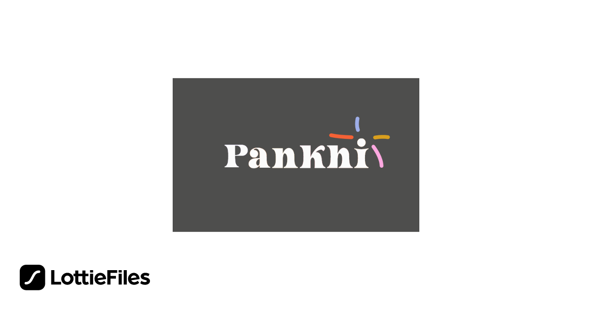 Free Pankhi Lottie Logo Animation by Pankhi | LottieFiles