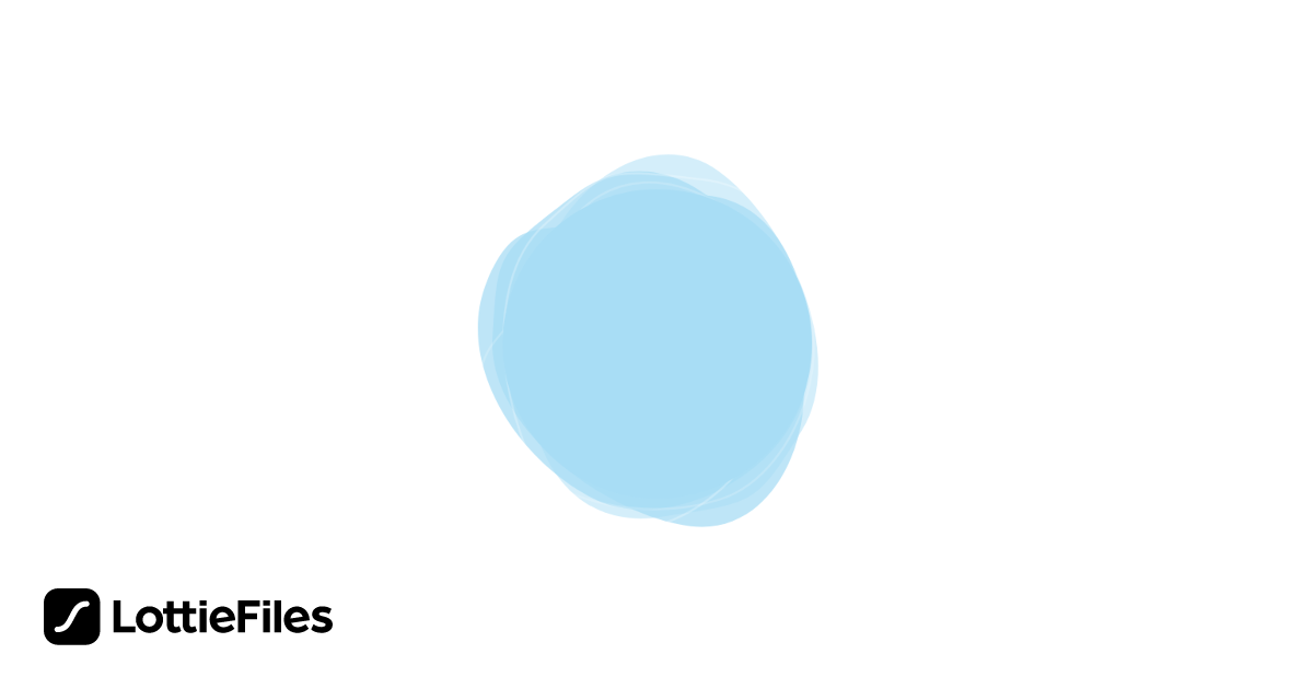 Free Blue blob Animation by Nikita | LottieFiles