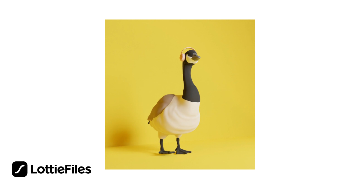 Free Goose Lottie animation Animation by Aniza | LottieFiles