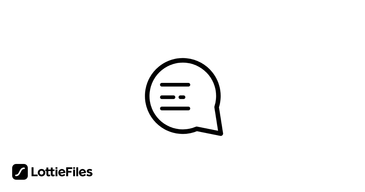 Free Chat bubble Animation by Samuel Osborne | LottieFiles