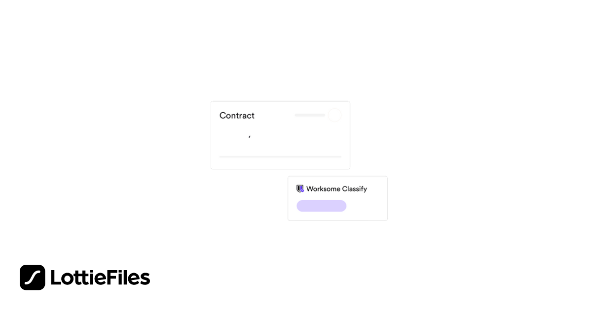 Free Contract Landing page Lottie JSON animation Animation by Weblodge ...