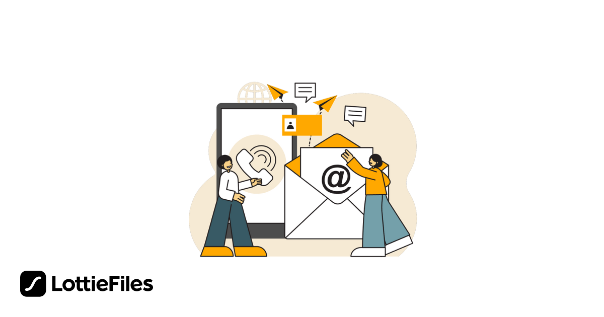 Free Contact Us Animation by Irfan | LottieFiles