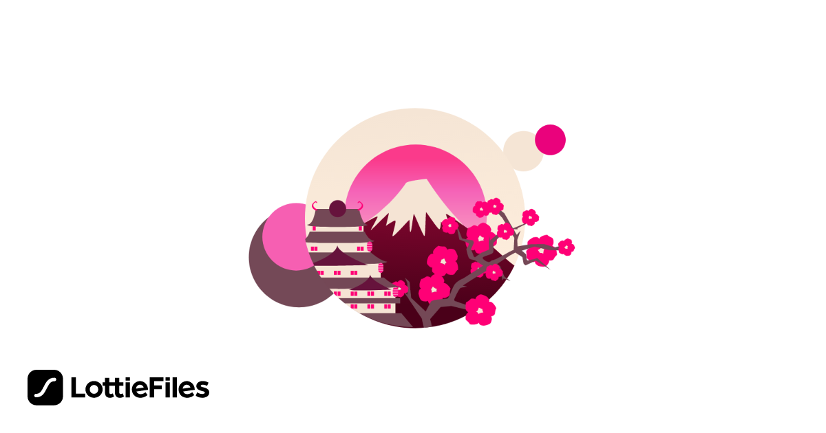 Free Japan Scene Animation by Jared Stanley | LottieFiles