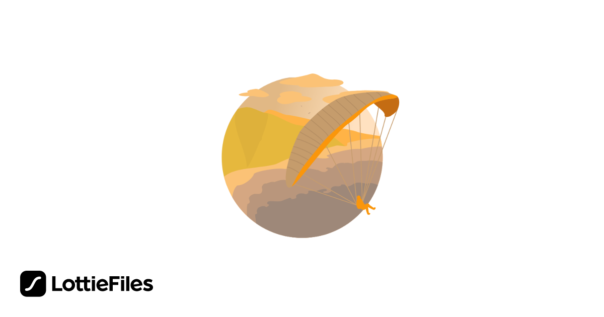 Free Paragliding on the Coast Animation by Jared Stanley | LottieFiles