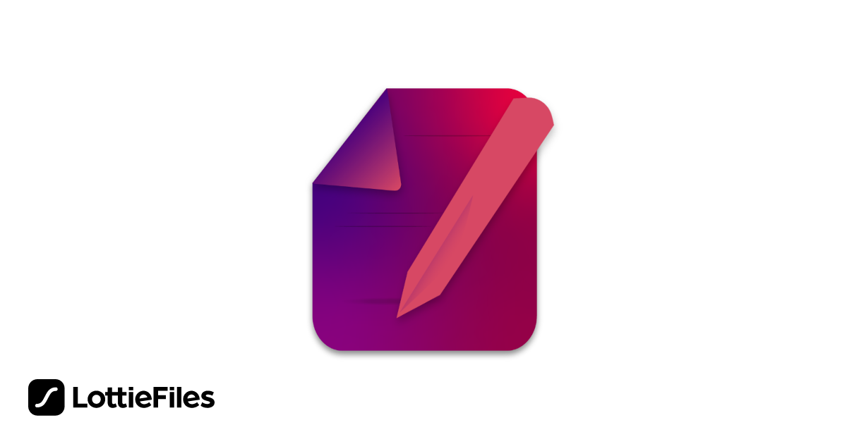 Free NoteTaking App Logo Animation by Jyotimoy Kashyap | LottieFiles