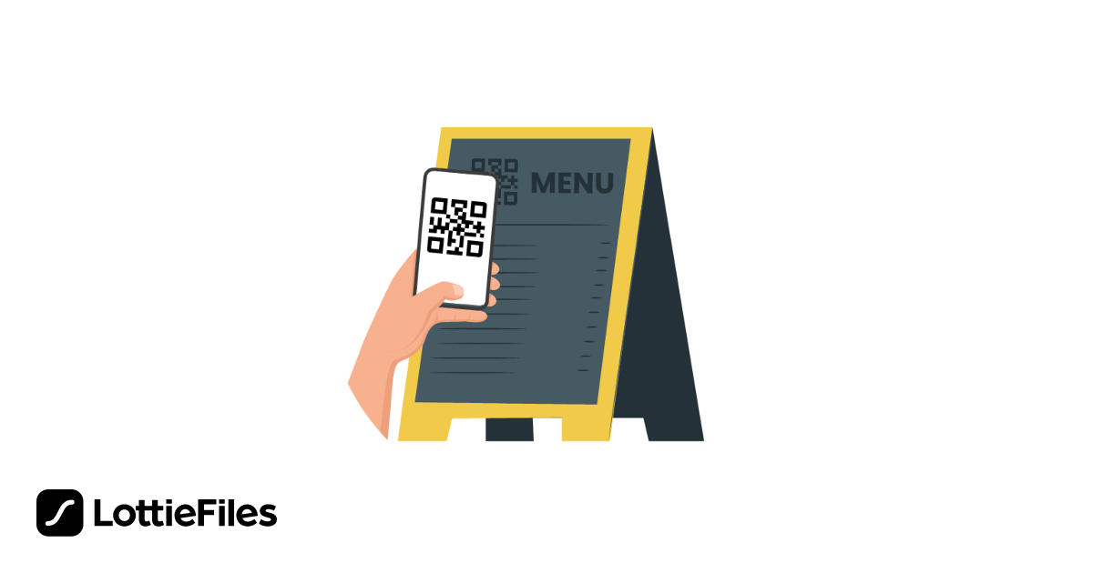 Free Yellow QR Code Menu Animation by Mo Alraddadi | LottieFiles