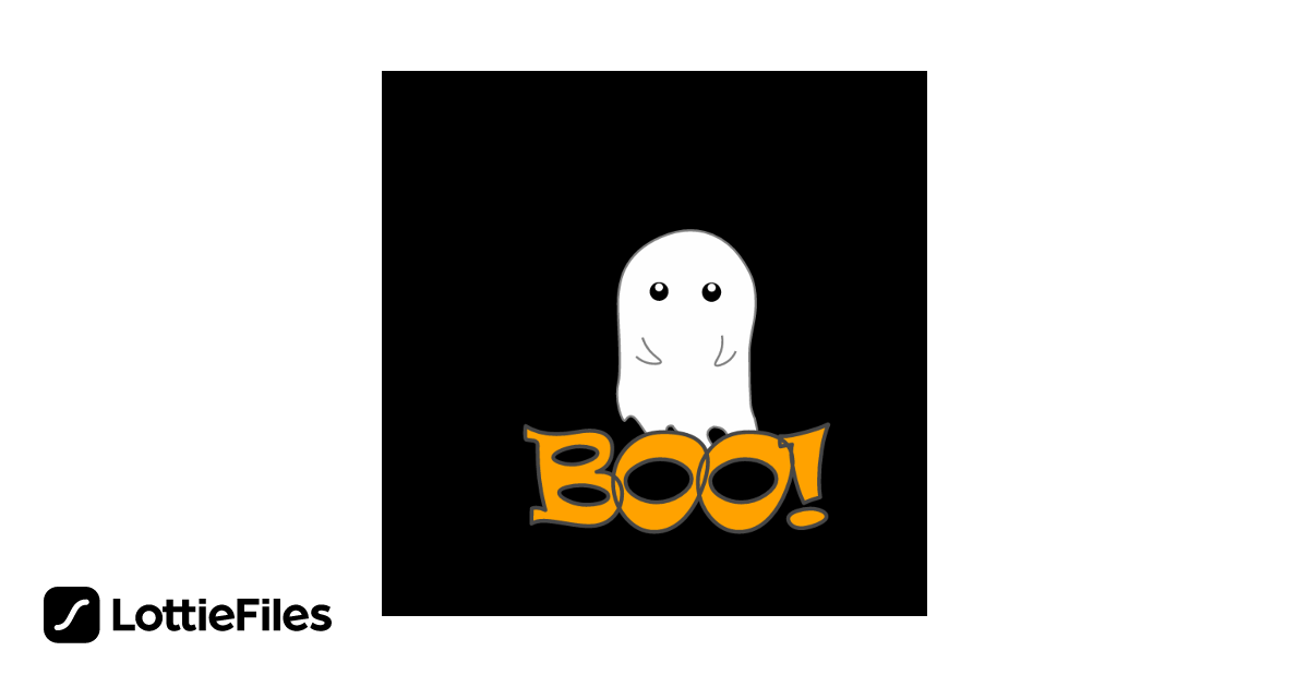 Free Cute Spooky Ghost Animation Animation by Kiran | LottieFiles