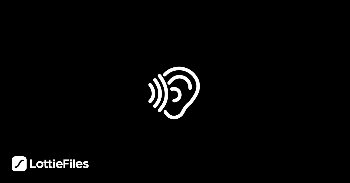 Free Hearing Animation by Chương | LottieFiles