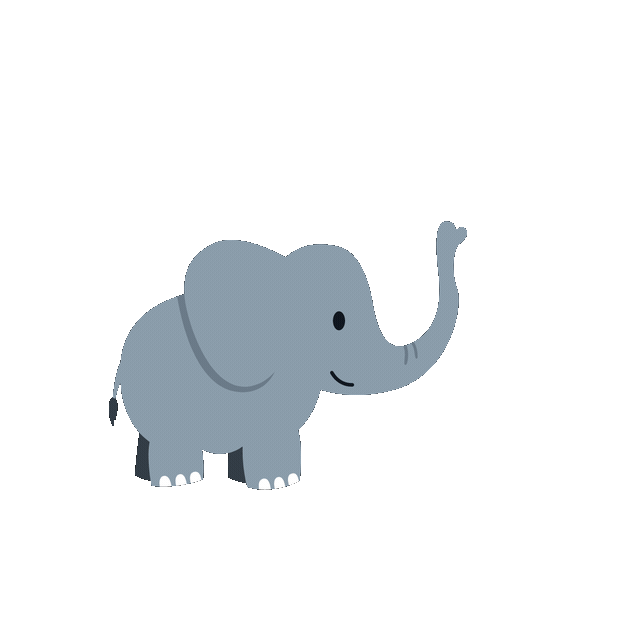 Animated Cute Elephant Gif