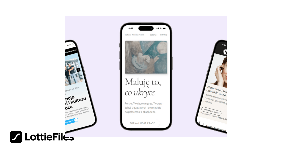 Free animated iphone portfolio Animation by Lech | LottieFiles