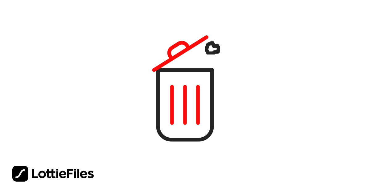 Free dustbin Animation by Sanchay Sethi | LottieFiles