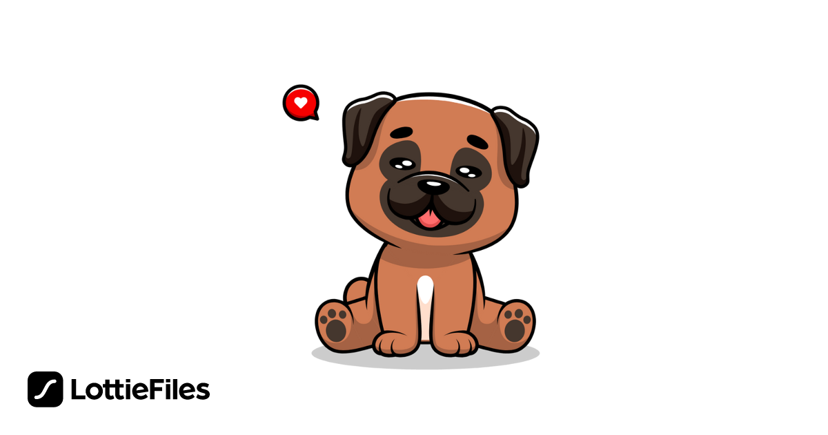 Free Boxer Puppy Animation by Mauricio | LottieFiles