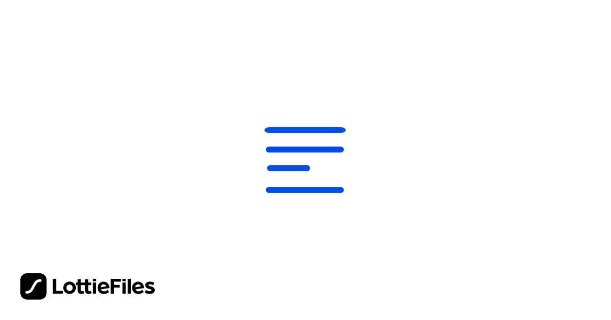 Free Left Align Animation by Hardik D | LottieFiles