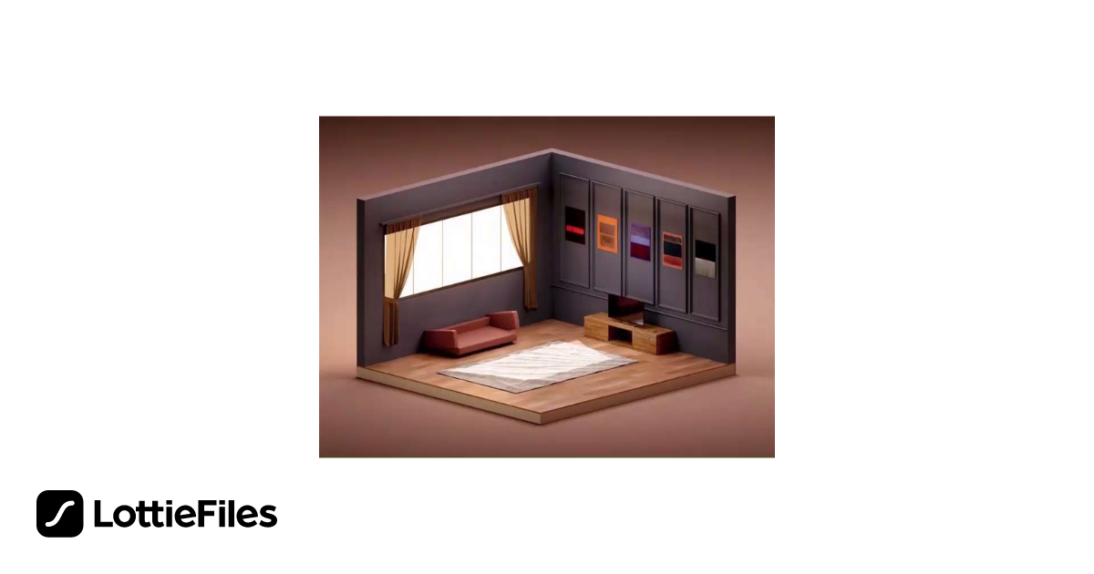 Free 3D Isometric Smart-Living Room Animation by Irfan | LottieFiles