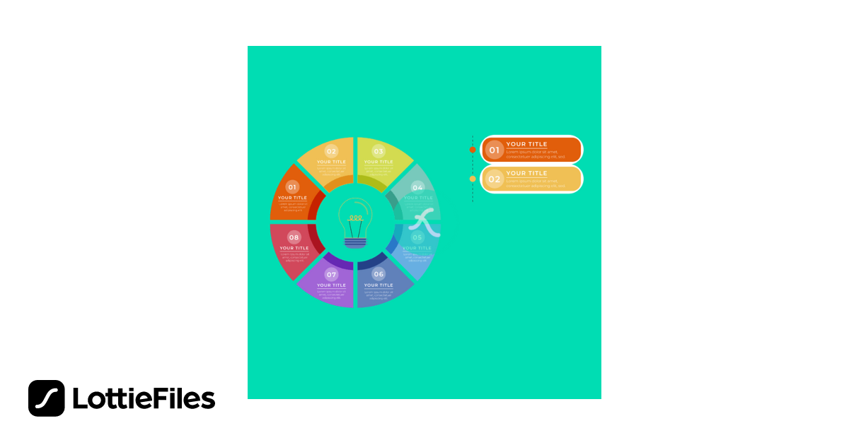 Free Process infographic Lottie JSON animation Animation by Weblodge ...