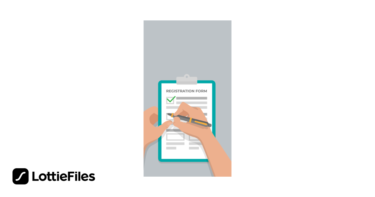 Free Registration form template Animation by Jitanshu Kumar | LottieFiles