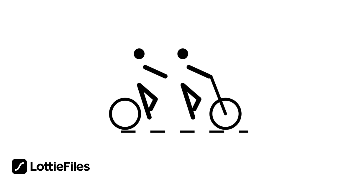 Free Tandem bicycle Animation by Tim | LottieFiles