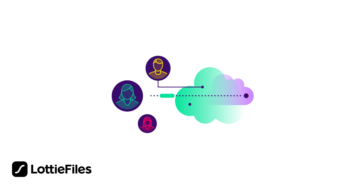 Free Dasera User/Cloud Interaction Animation by Kaden Jones | LottieFiles