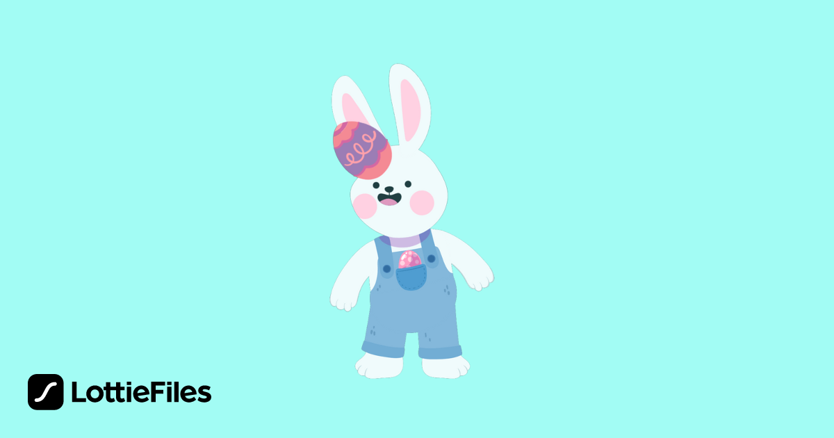 Free Playful Easter Bunny Animation by Brian | LottieFiles