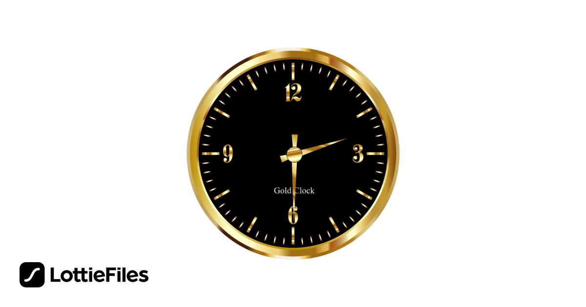 Free gold_clock Animation by Akhtar Zaman | LottieFiles