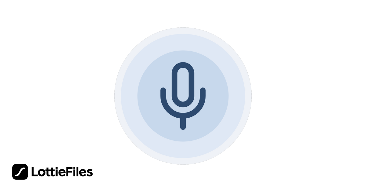 Download mic animation Lottie Animation