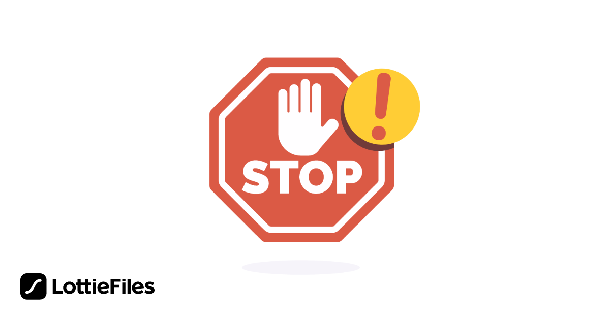 Free Stop Sign Animation by Premast | LottieFiles