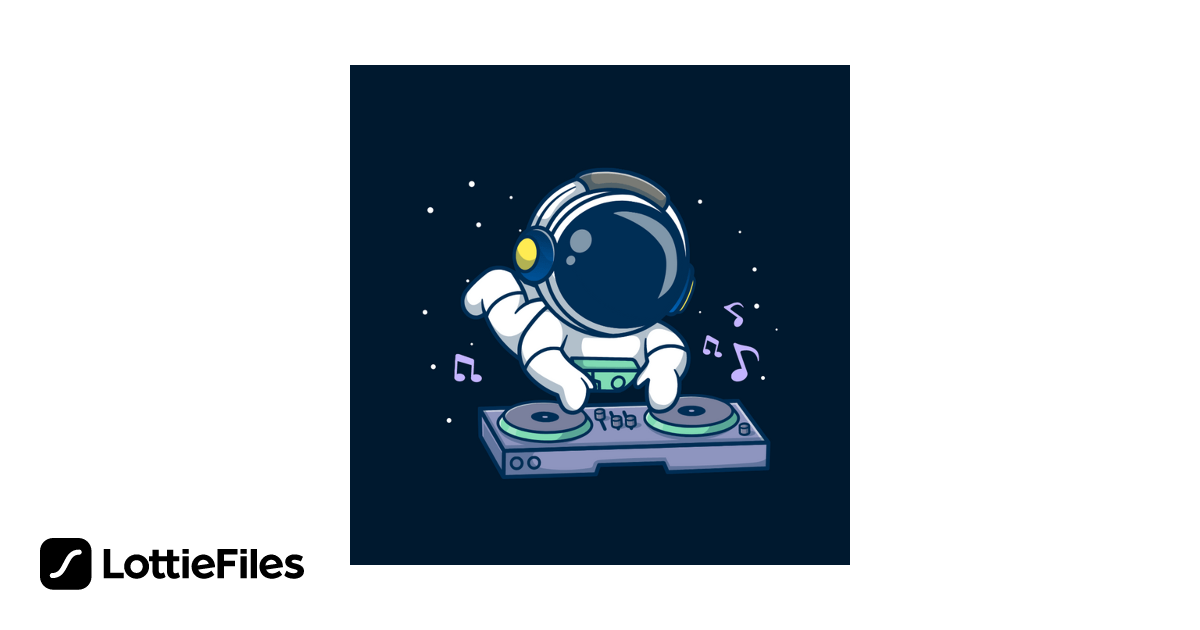 Free Musical Astronaut Animation by Maria | LottieFiles