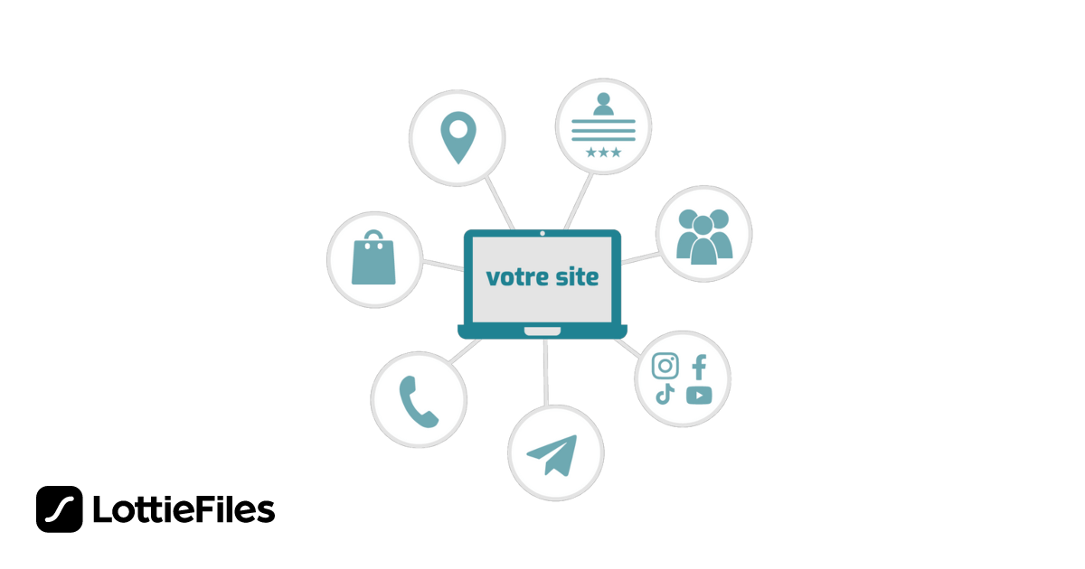 Free website link Animation by DenisChampignonac | LottieFiles