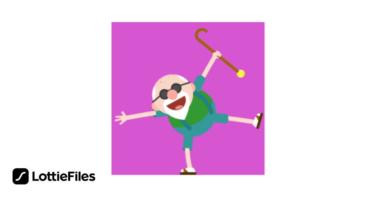 Free Old Man Animation by Hijas | LottieFiles