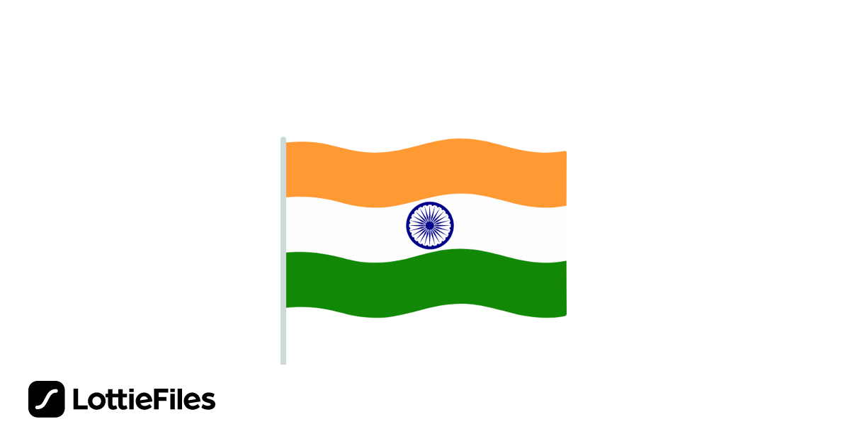 Free India Flag Animation by Lottie | LottieFiles