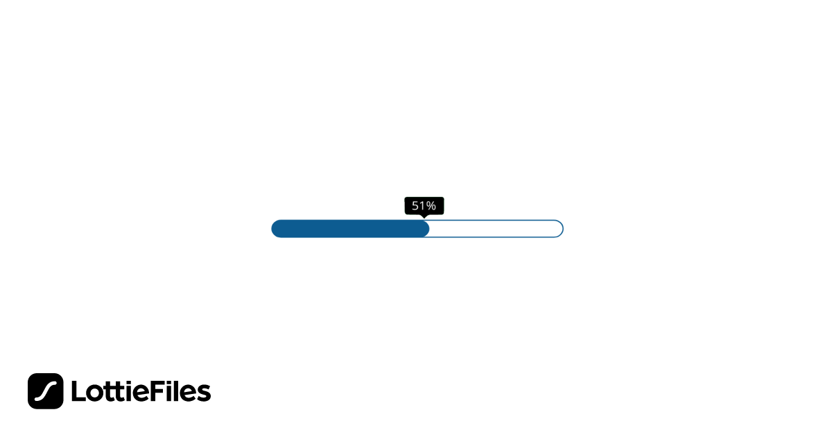Free Progress bar with % Animation by JJXIRAO | LottieFiles