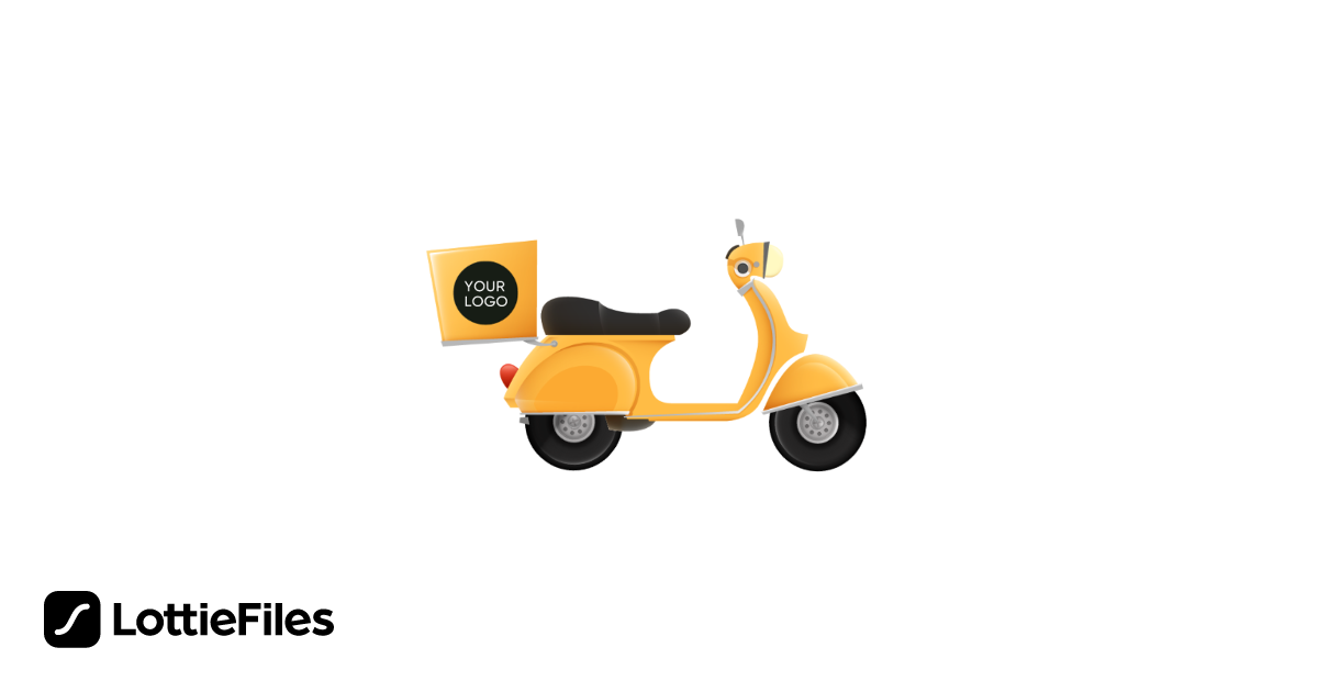Free Loop delivery motorcycle animation Animation by Sajjad | LottieFiles