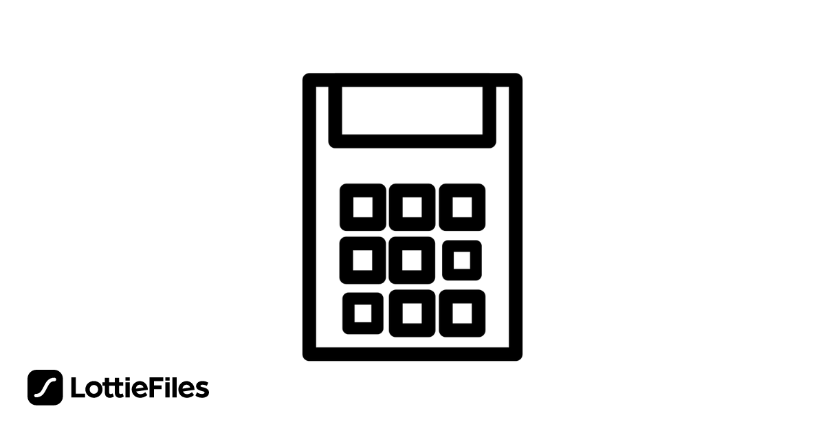 Free calculator Animation by Gogo | LottieFiles