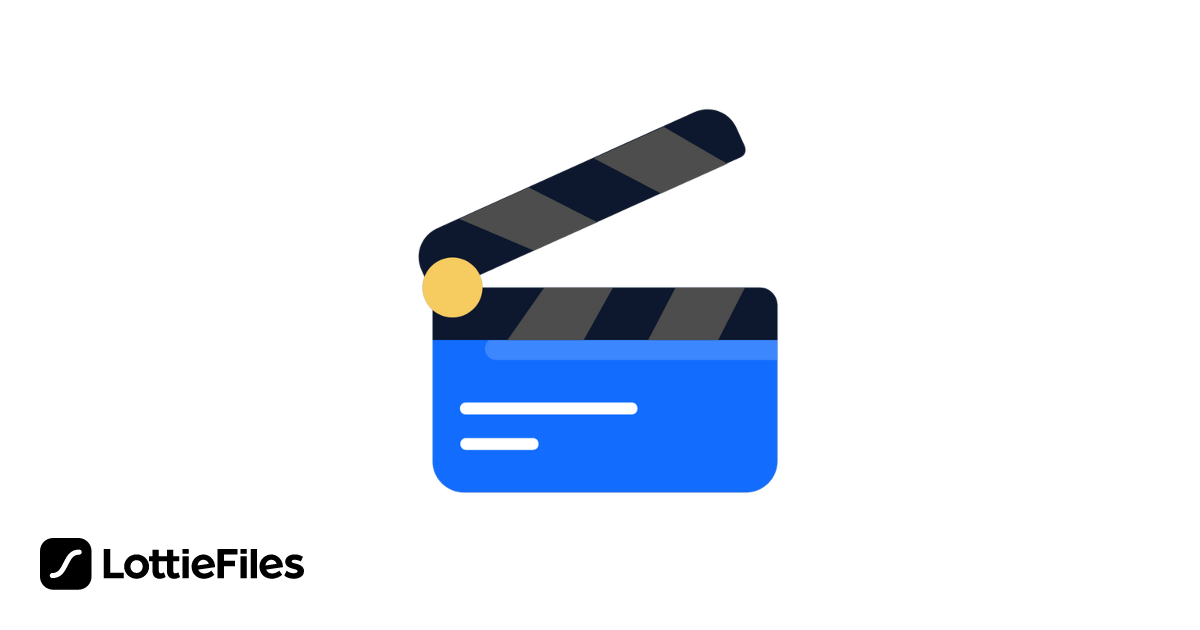 Free Clapperboard Animation by Kavi | LottieFiles