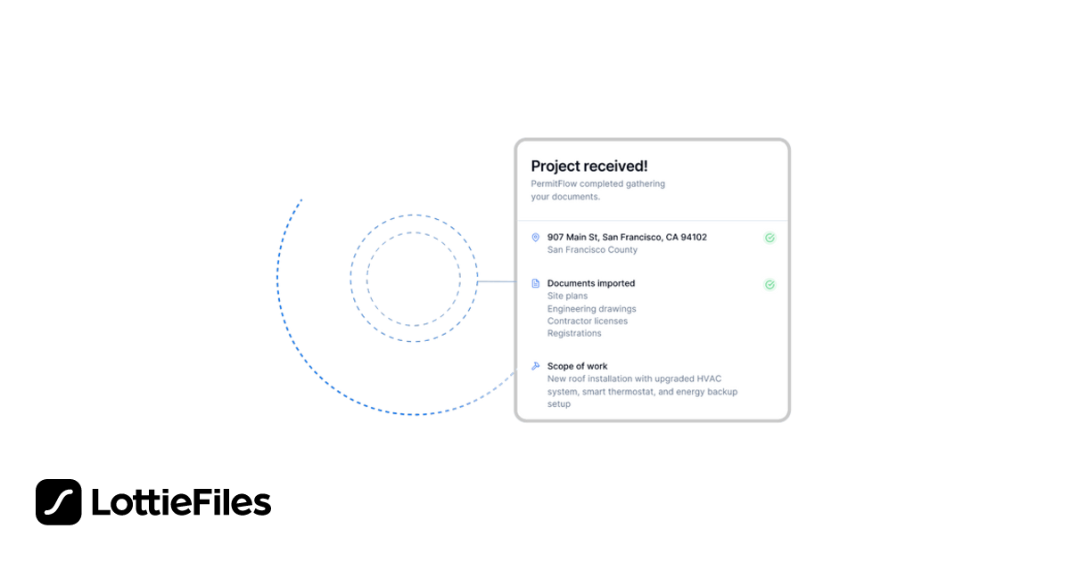 Free PermitFlow Animation by Weblodge | LottieFiles