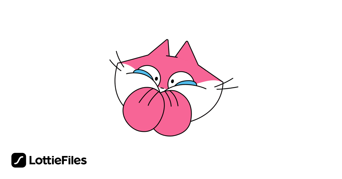 Free laughing cat Animation by Dhruv | LottieFiles
