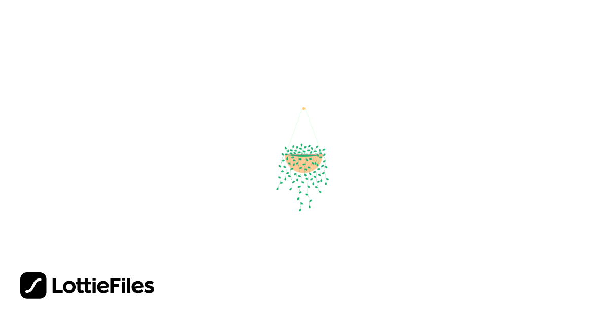 Free Hanging Plant Animation by Ana | LottieFiles