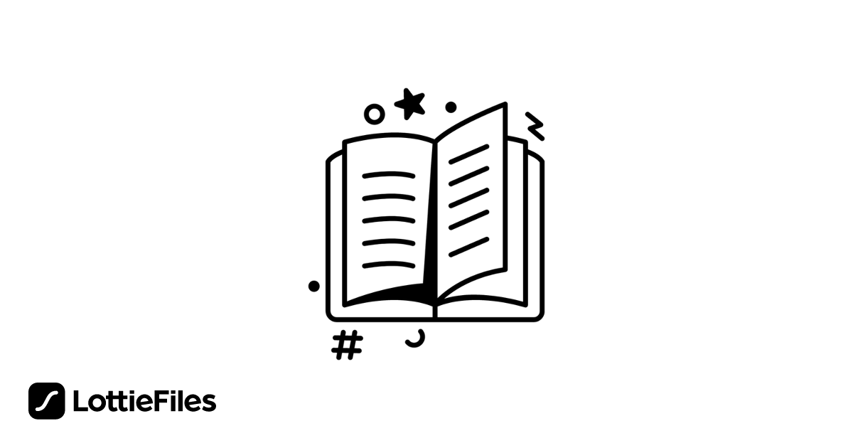 Free Book Animation by Hamidreza | LottieFiles