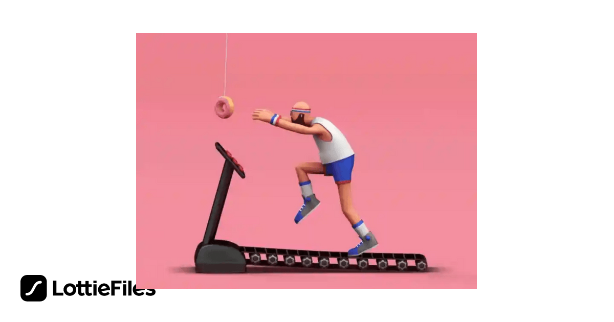 Free 3D Treadmill Fail Animation by Irfan | LottieFiles