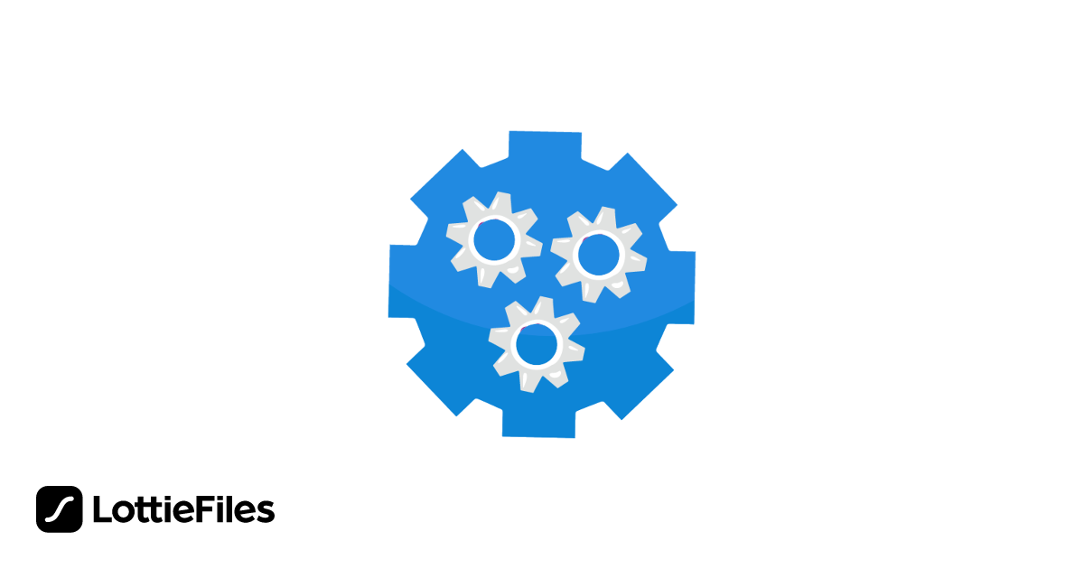 Free Gears spinning Animation by Design | LottieFiles