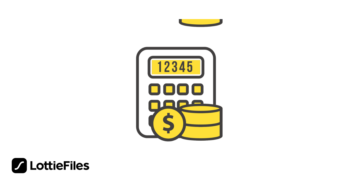 Free calculator and coin dollar Animation by TEHANGET | LottieFiles
