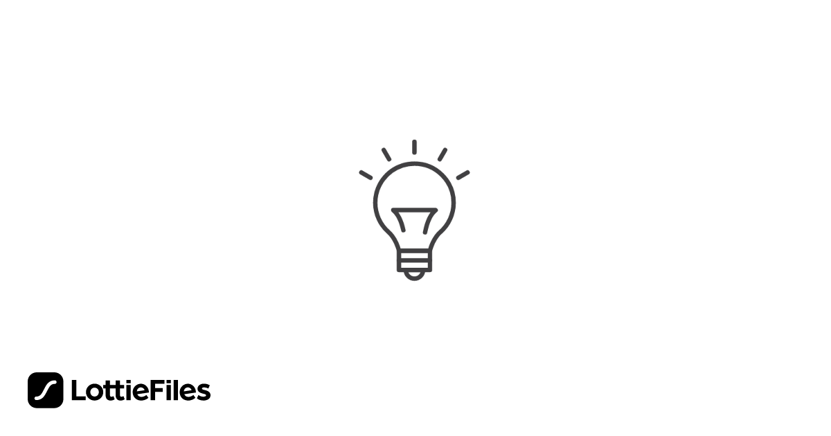 Free Bulb Minimal icon Animation Animation by Sheikh Sohel | LottieFiles