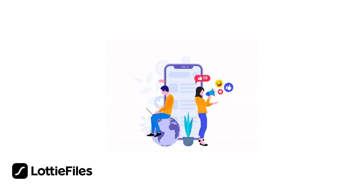 Free Social Media Animation by Aexr Graphics | LottieFiles