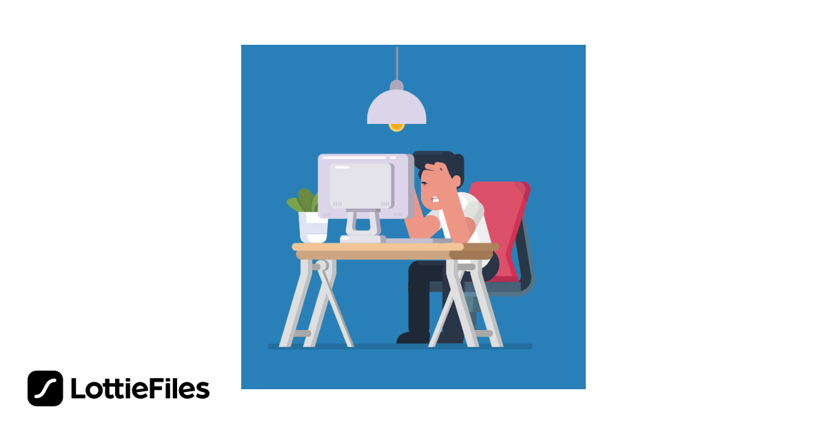 Free businessman stress at work Animation by D.Stnt | LottieFiles