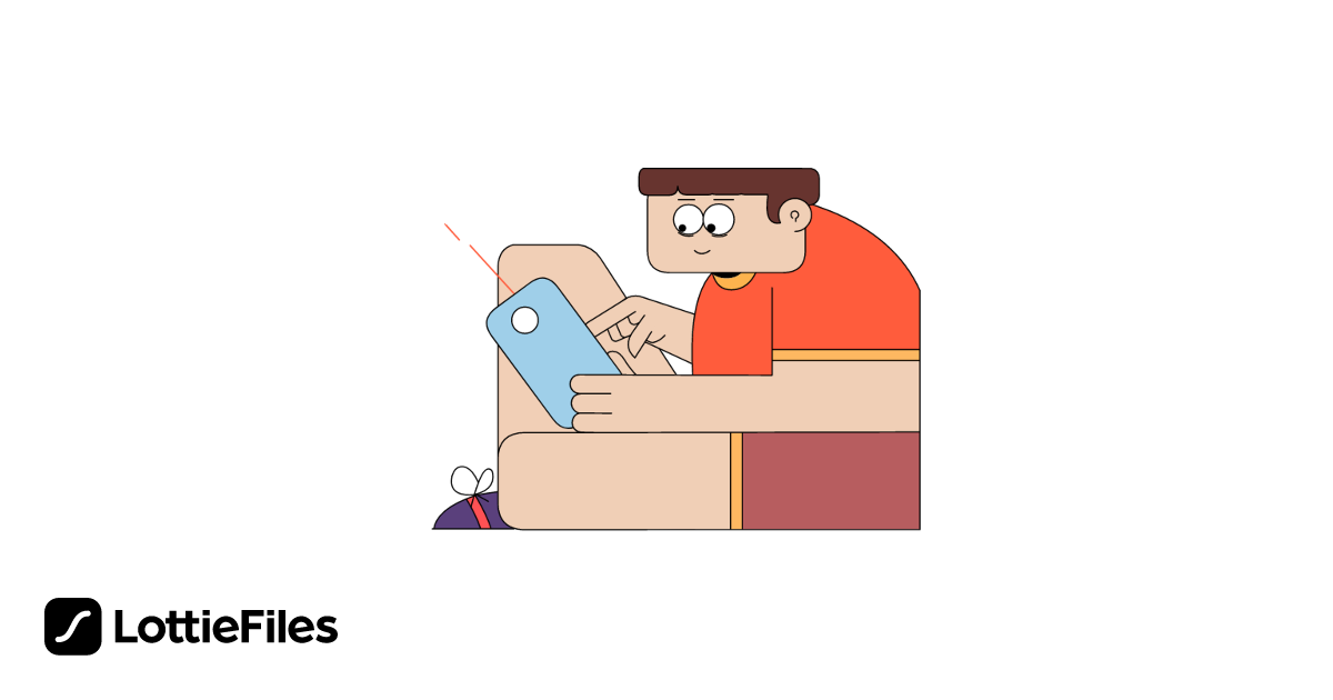 Free Boy and mobile Animation by Ashish | LottieFiles